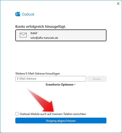E-Mail in Microsoft Outlook einrichten – Alfahosting Help Center